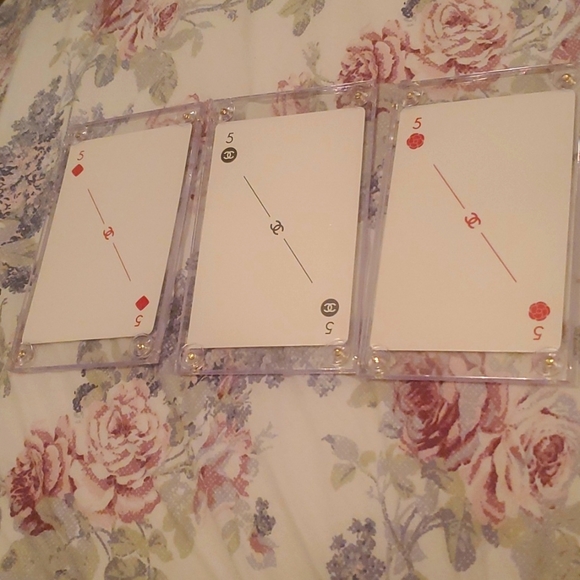 CHANEL | Other | Chanel 5 Playing Card Bundle Of 3 Single Cards In ...
